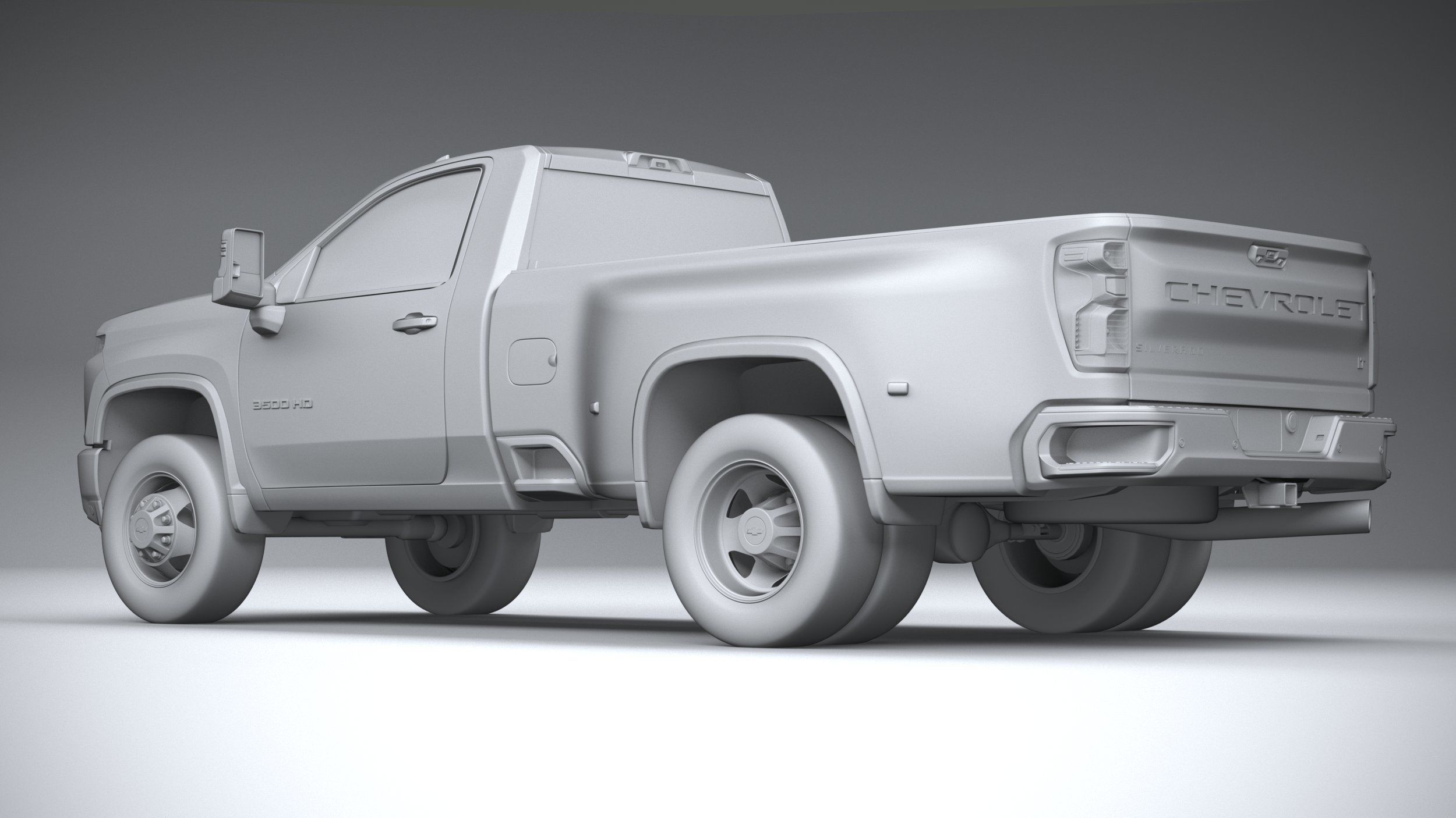 Chevrolet Silverado 3500HD Single Cab CG 2020 3D model | CGTrader