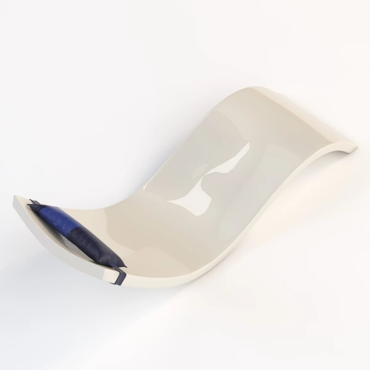 Ledge Lounger Pool Chaise 3D model | CGTrader