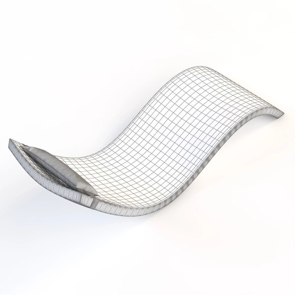 Ledge Lounger Pool Chaise 3D model | CGTrader