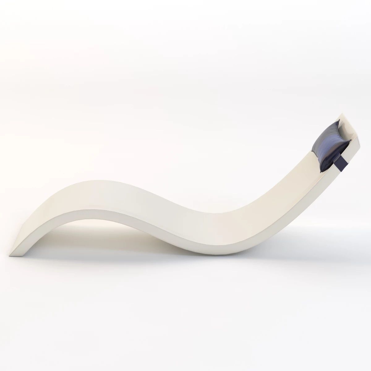 Ledge Lounger Pool Chaise 3D model | CGTrader