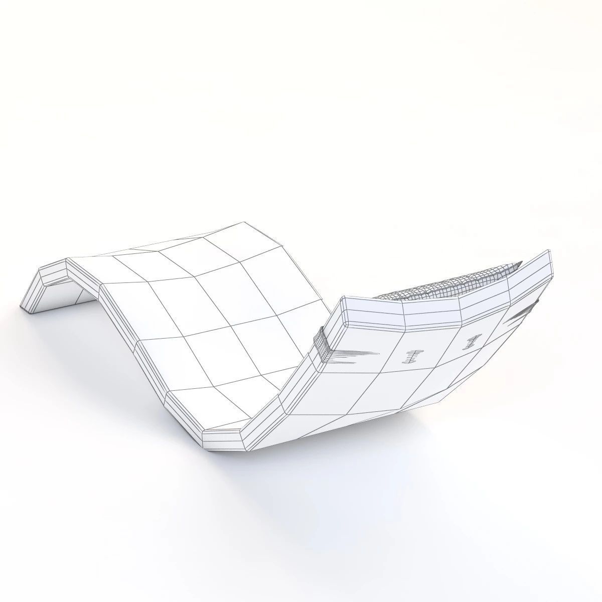 Ledge Lounger Pool Chaise 3D model | CGTrader