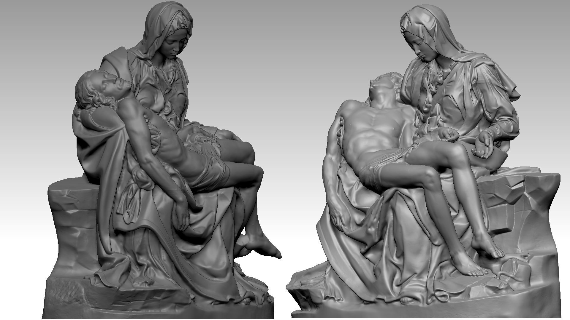 La Pieta 3D model 3D printable | CGTrader