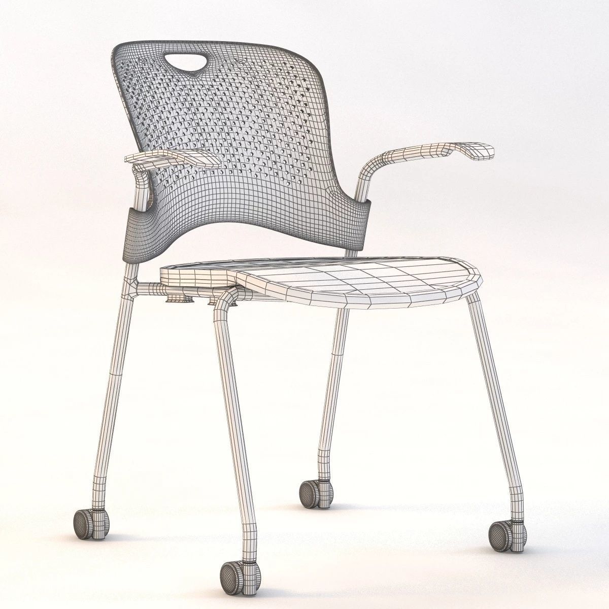Detailed Herman Miller Caper Stacking Chair 3D model | CGTrader