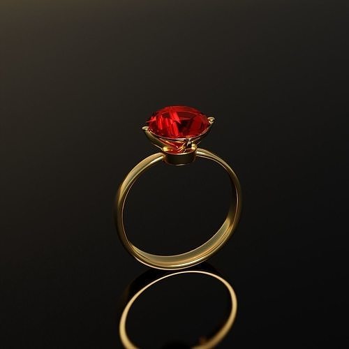 3D model Diamond ring low poly VR / AR / low-poly | CGTrader