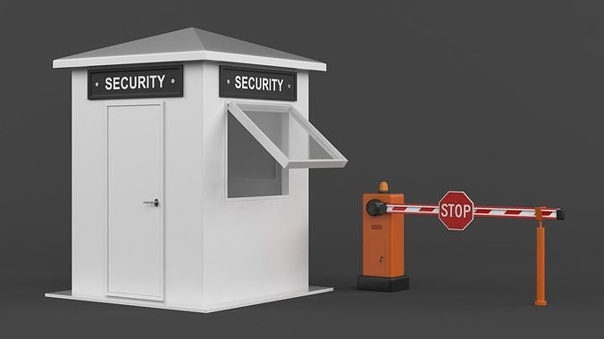 Security Booth 3D model | CGTrader