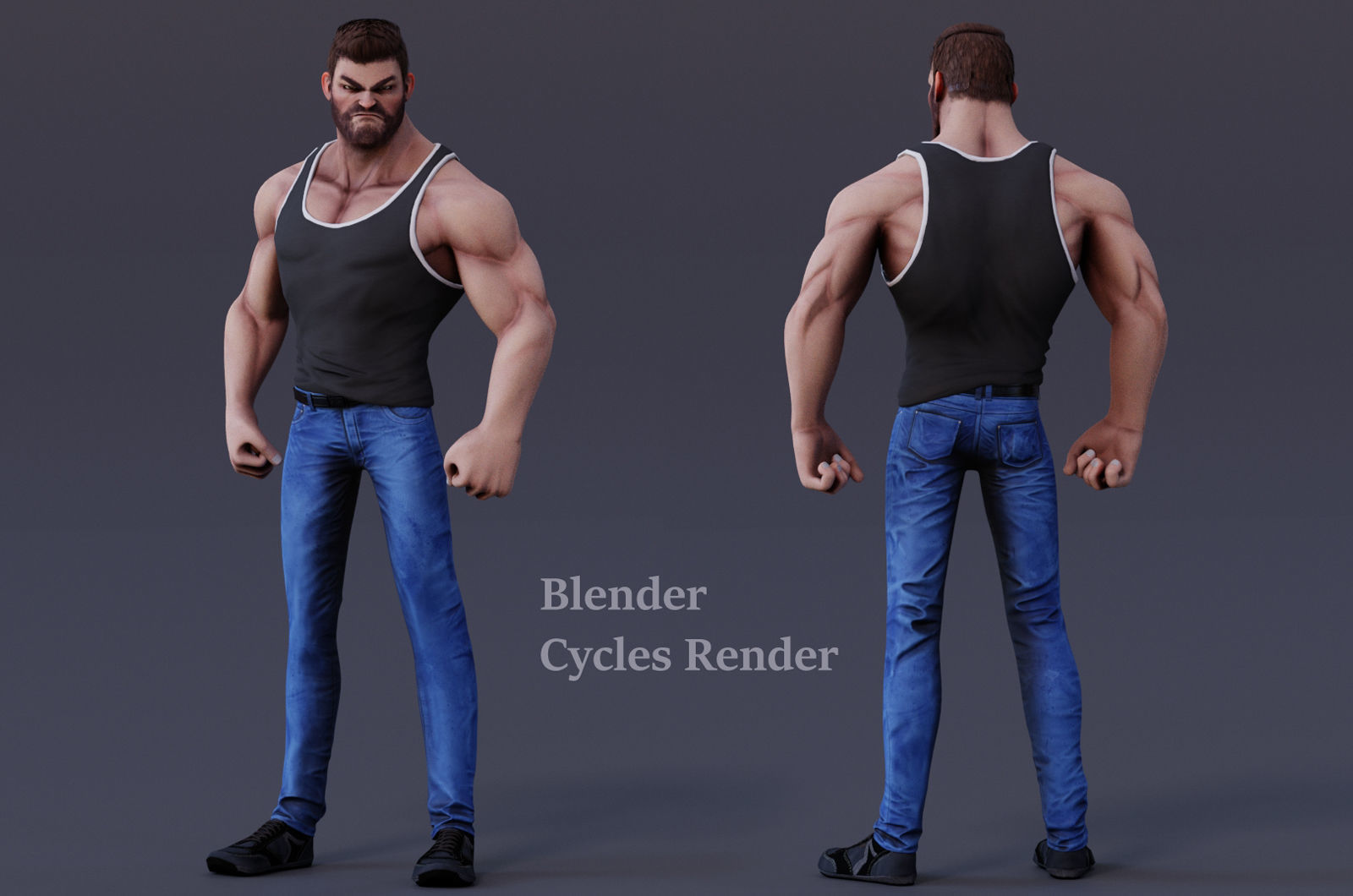 3D model James Cartoon Man Rig VR / AR / low-poly | CGTrader