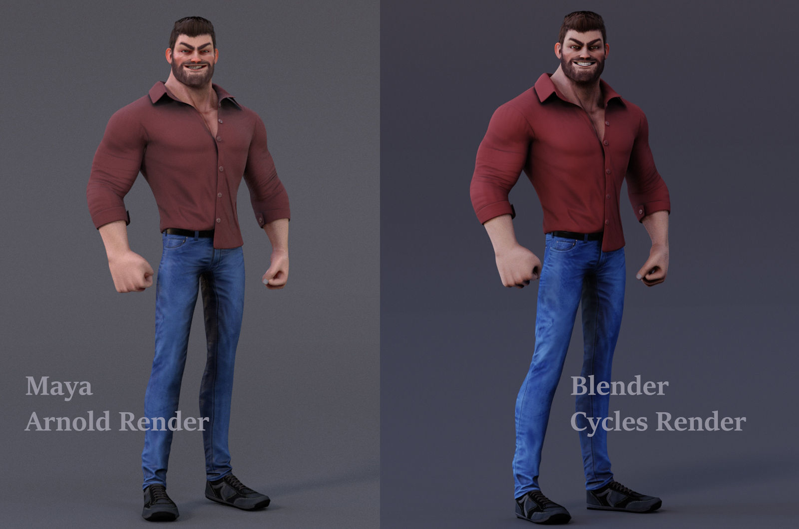 3D model James Cartoon Man Rig VR / AR / low-poly | CGTrader