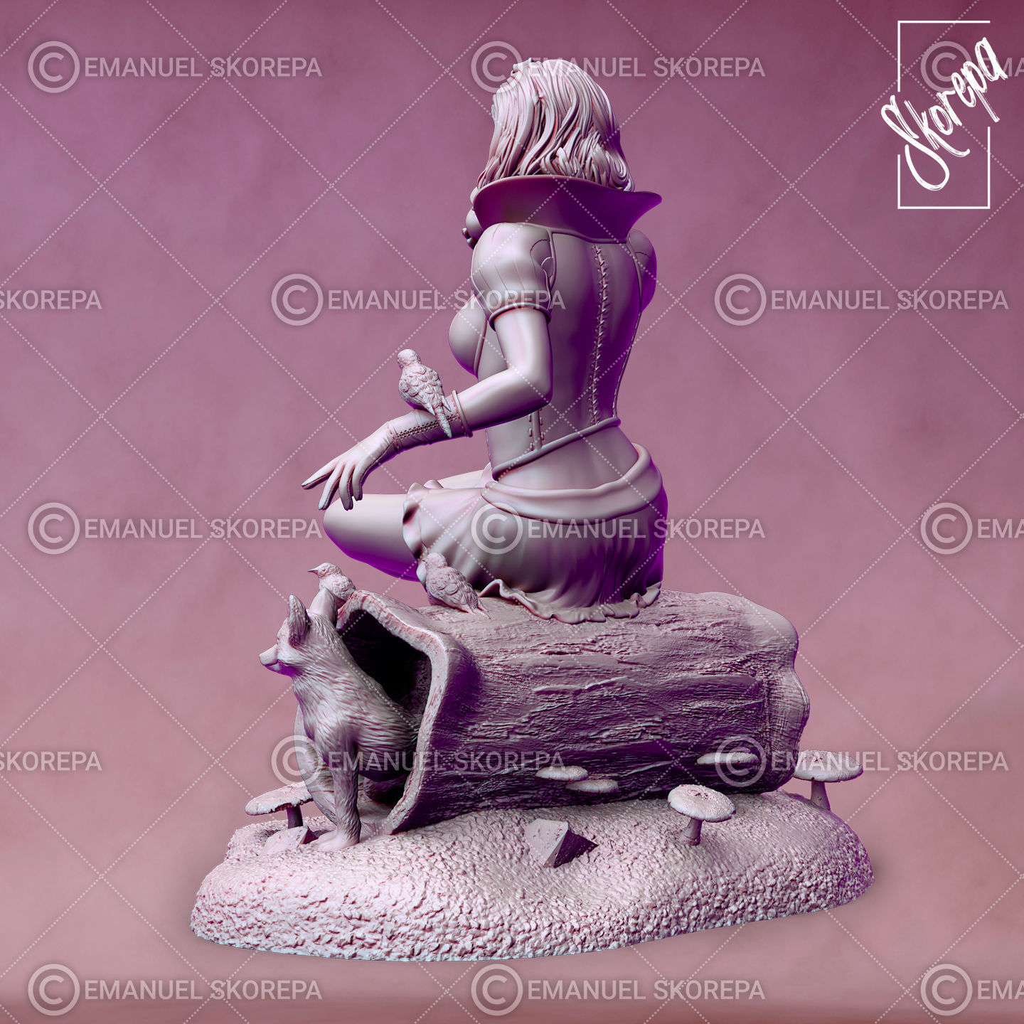 Snow White 3D model 3D printable | CGTrader