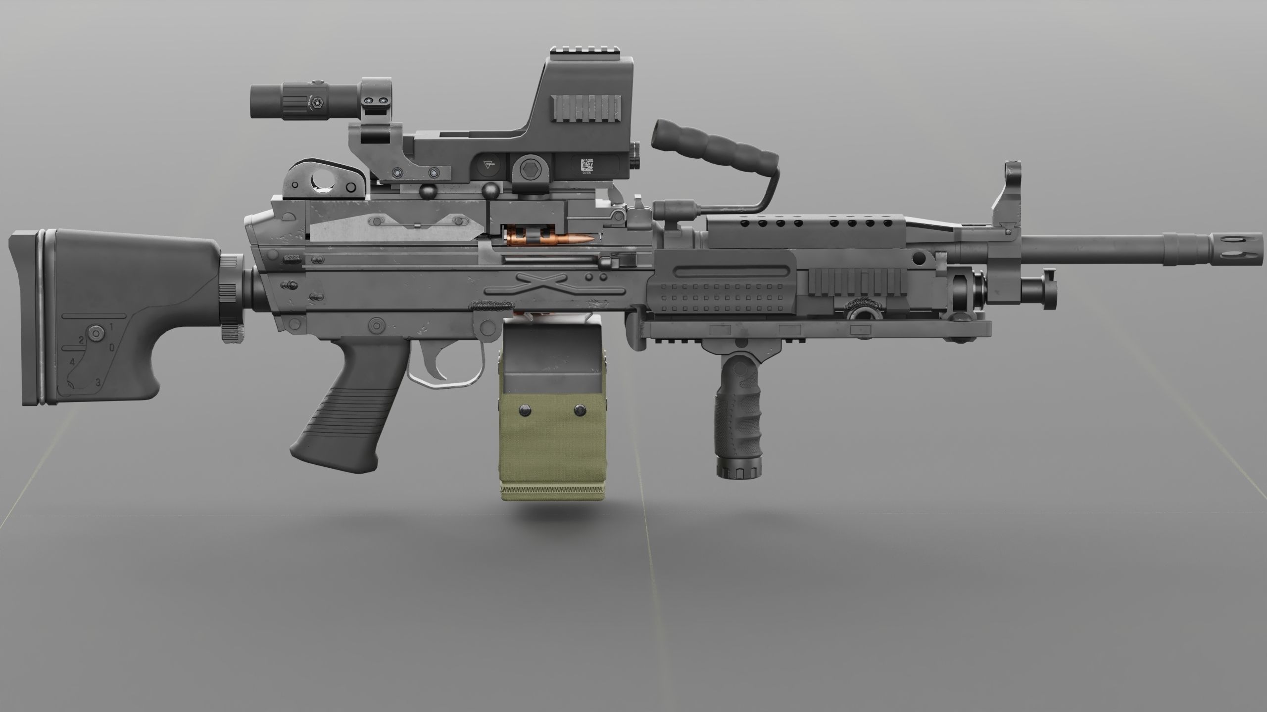 3D model FN Minmi MK3 with MGRS VR / AR / low-poly | CGTrader