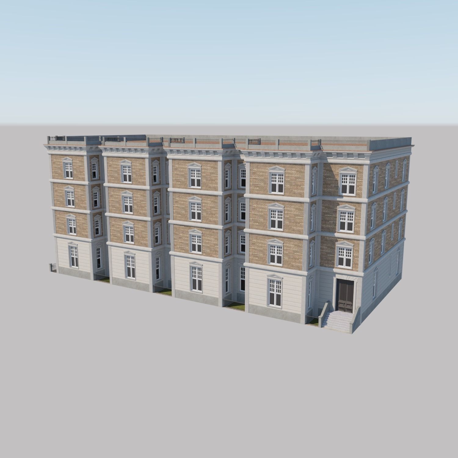 3D model New York City Apartment Building 01 THREEDEE INC VR / AR / low-poly | CGTrader