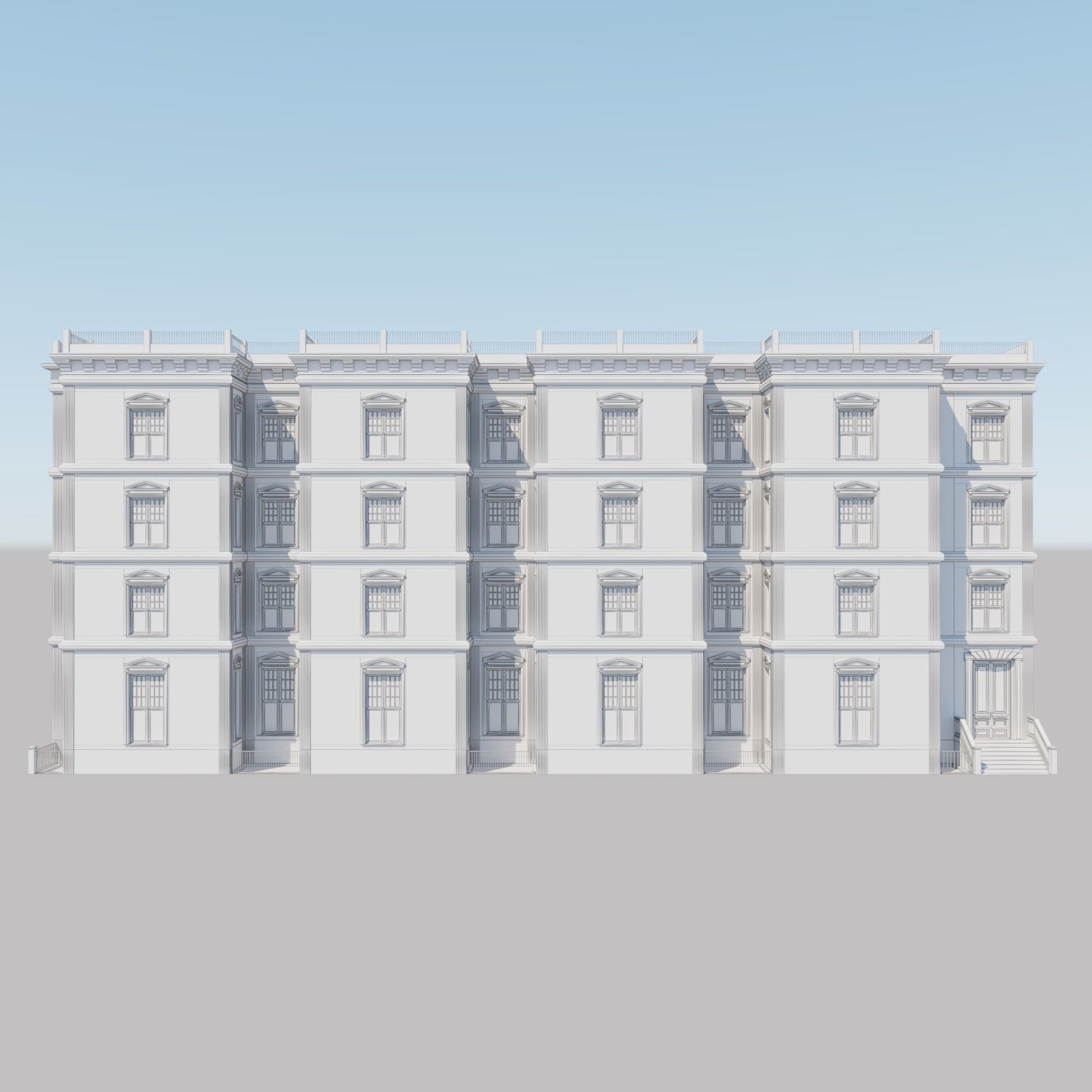 3D model New York City Apartment Building 01 THREEDEE INC VR / AR / low-poly | CGTrader