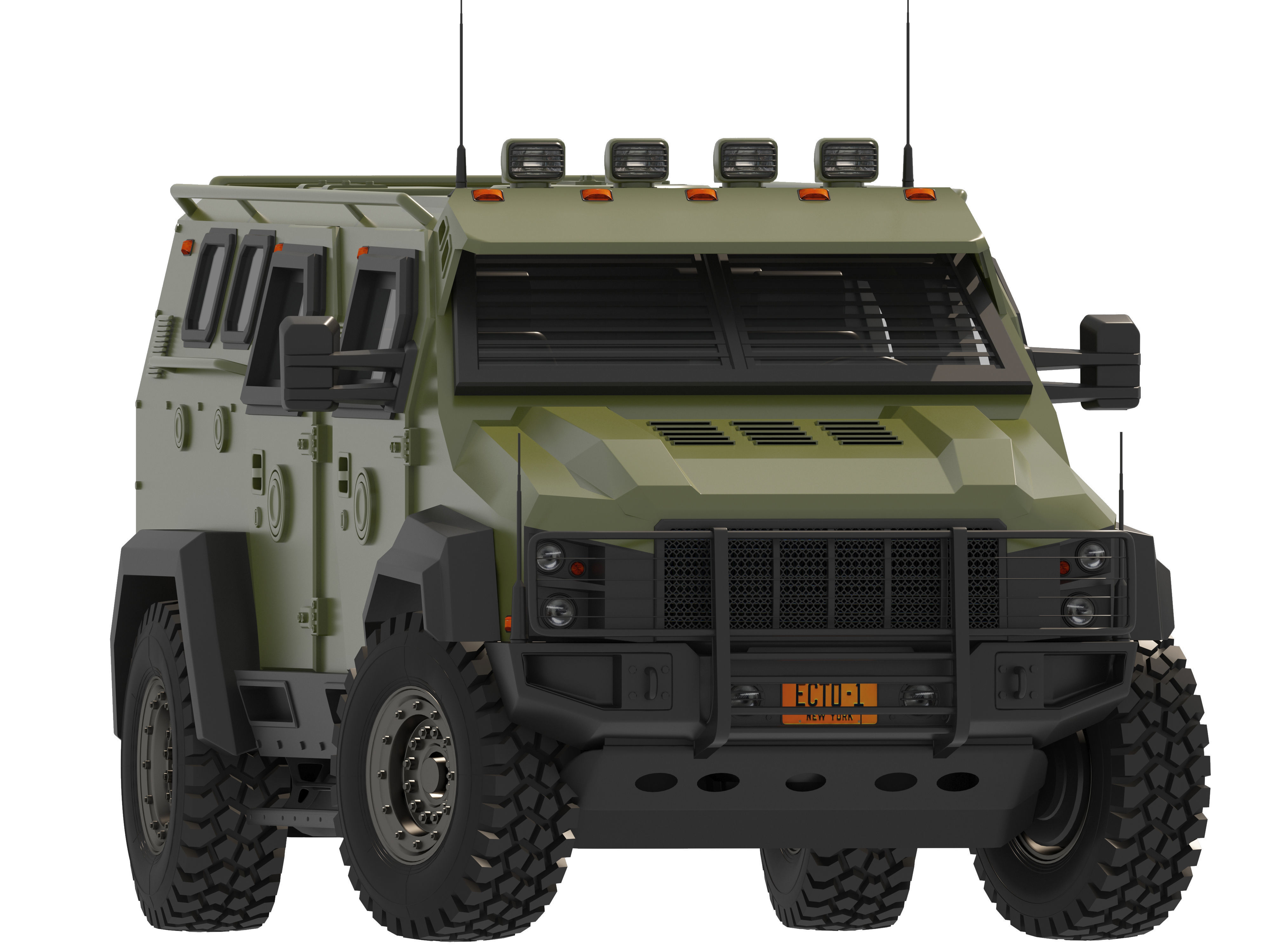 Armored van 3D model | CGTrader