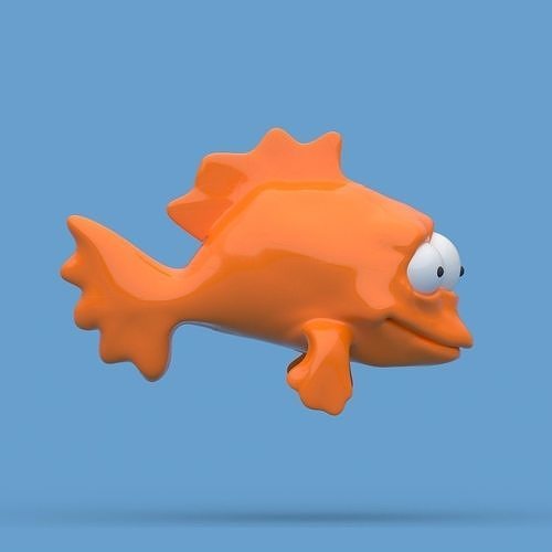 Blinky 3D Art - The Simpsons Fish 3D model | CGTrader