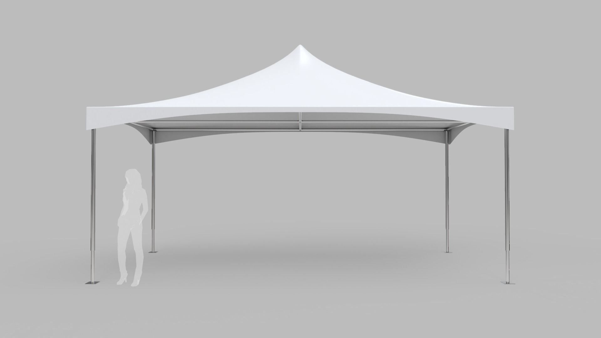 Commercial Tent 6x3 Meters 3D model | CGTrader