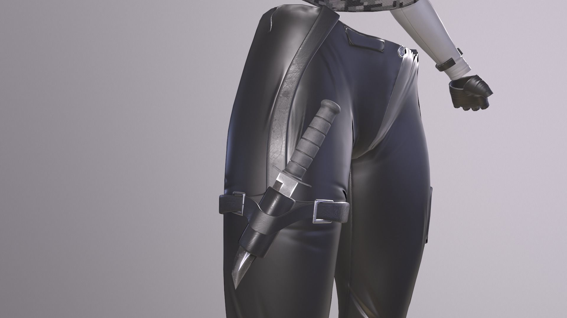 3D model Female military spy cloth VR / AR / low-poly | CGTrader