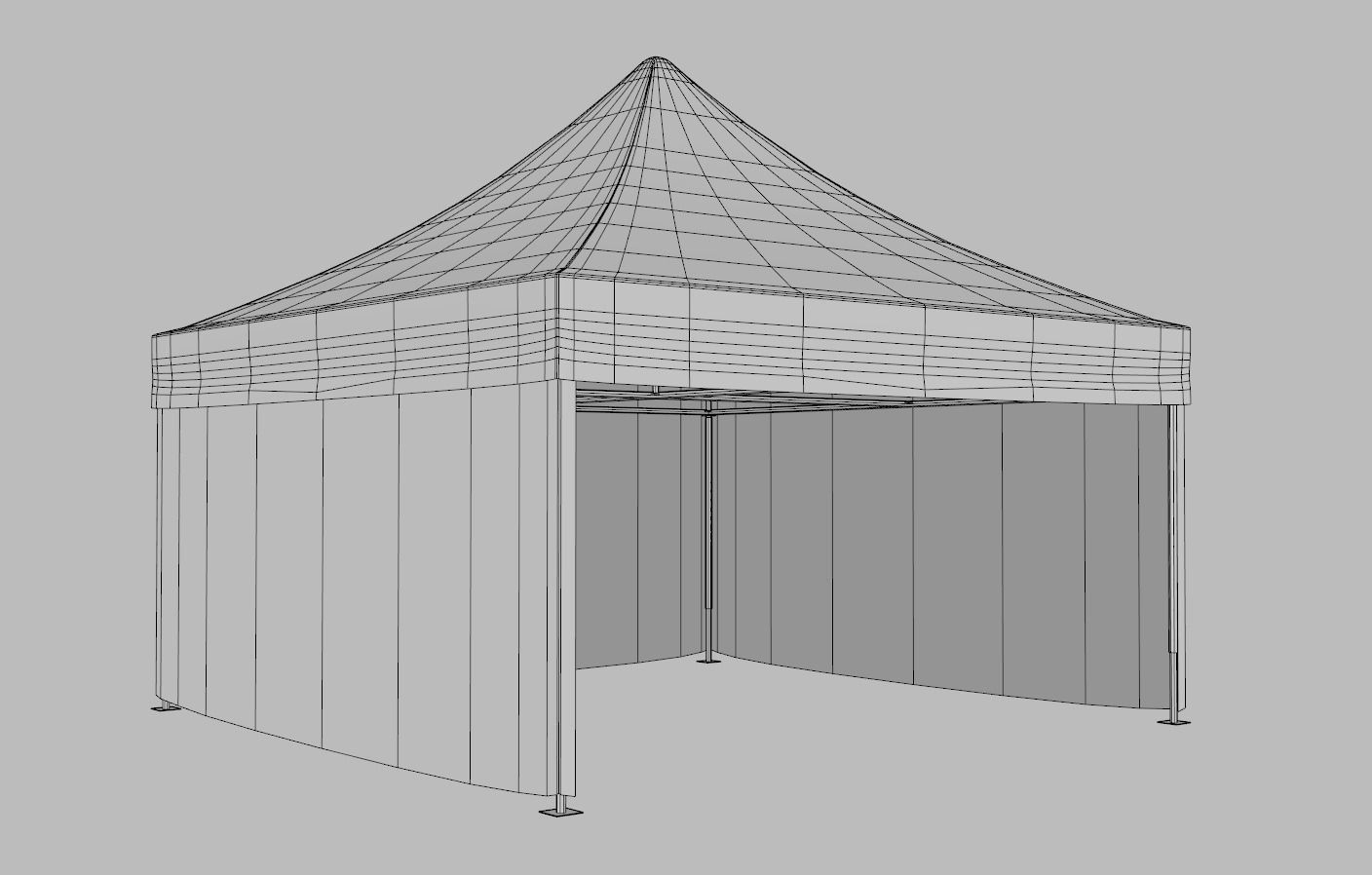 Commercial Tent 5x5 Meters 3D model | CGTrader