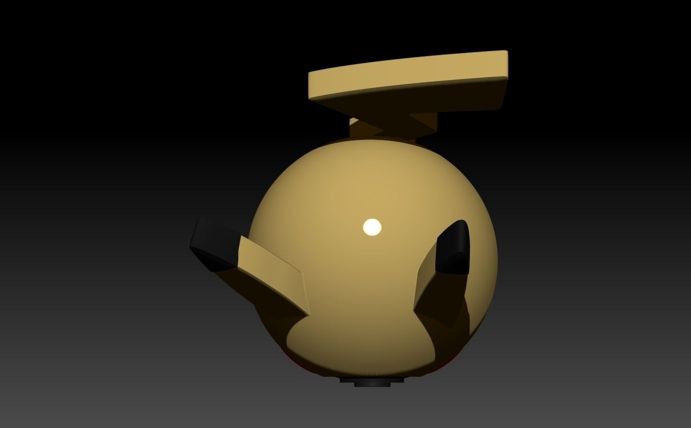 Pikachu pokeball 3D model 3D printable | CGTrader