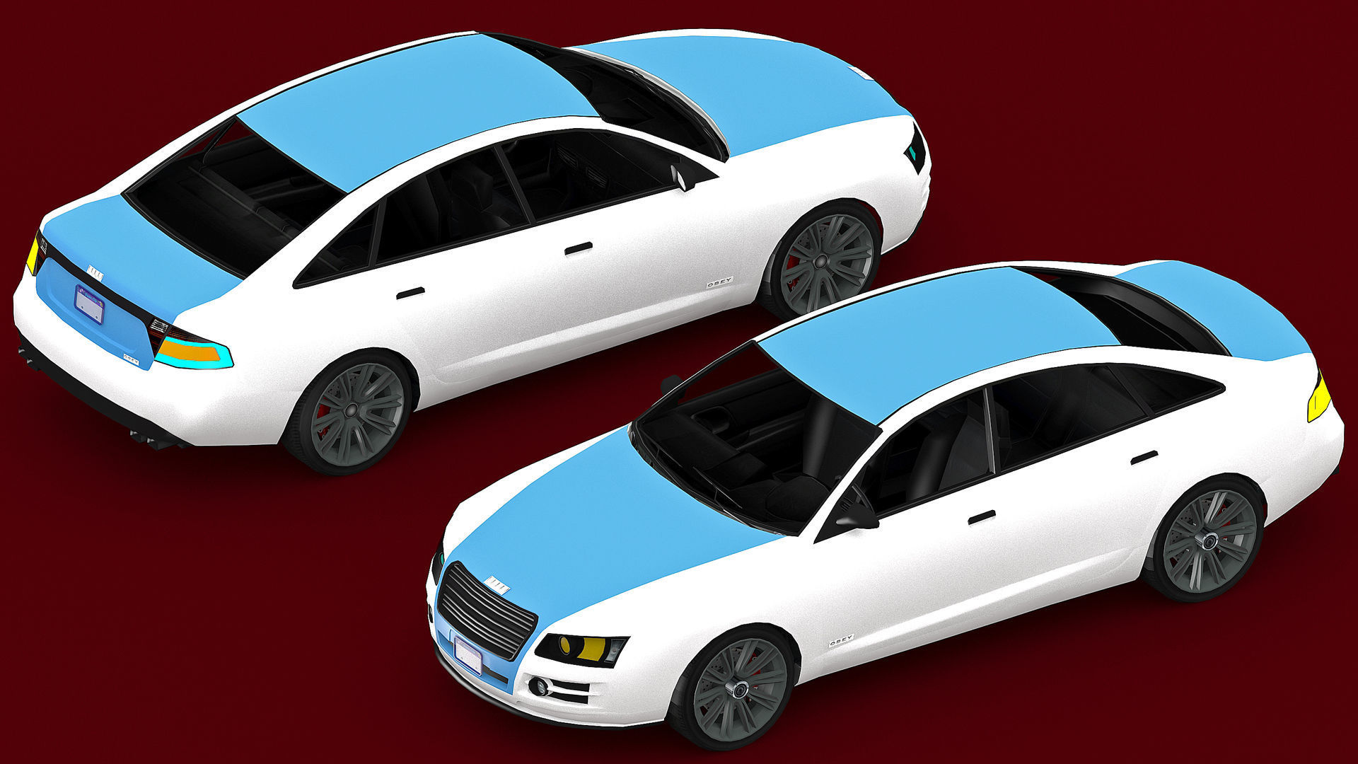 Car from GTA V 3D model 3D printable | CGTrader