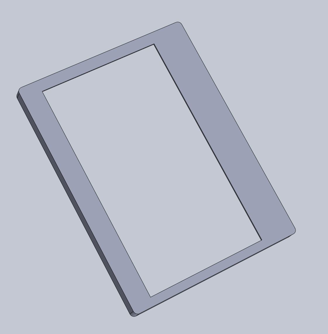 7inch display frame 3D model 3D printable | CGTrader