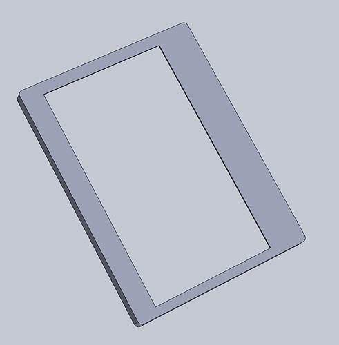 7inch display frame 3D model 3D printable | CGTrader