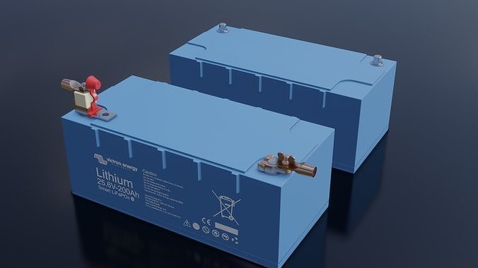 3D model Victron Smart Battery VR / AR / low-poly | CGTrader