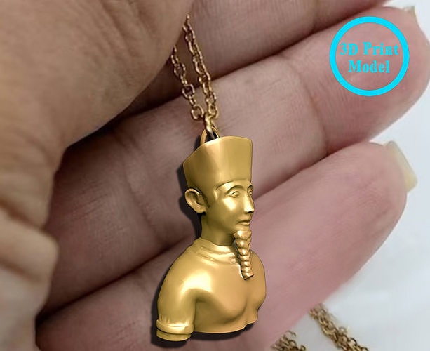 Egypt-god-Amun Pendant Egypt Pharaonic Art Necklace jewelry 3D model 3D ...
