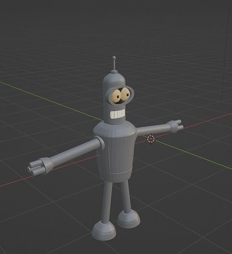 Bender from futurama free VR / AR / low-poly 3D model | CGTrader