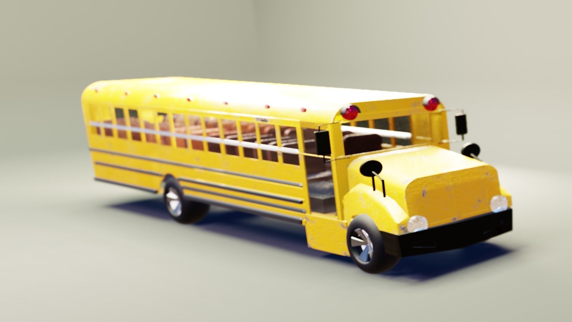 3D model school bus VR / AR / low-poly | CGTrader