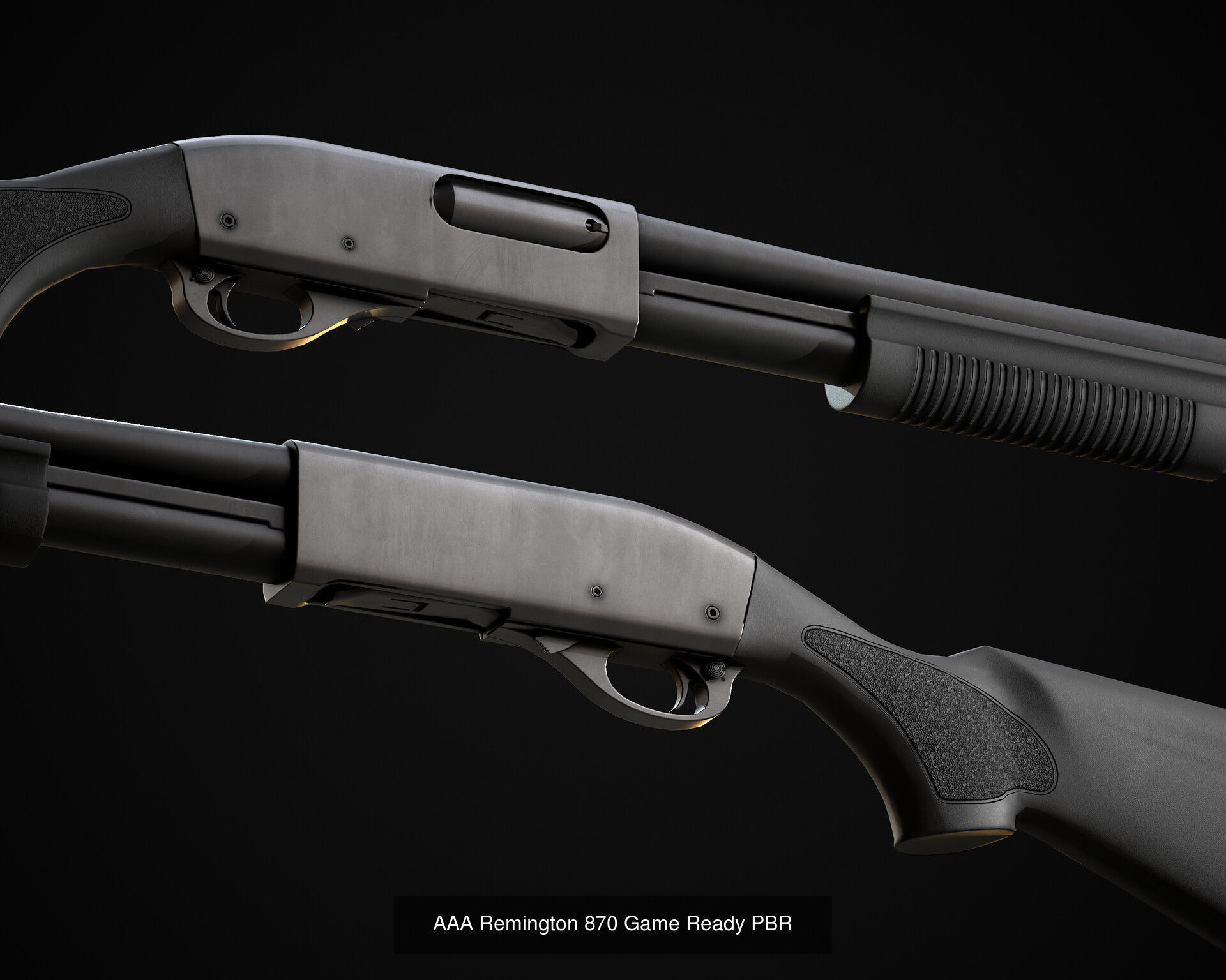 Modern AAA Shotgun Pack Game Ready PBR 3D Model Collection | CGTrader