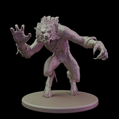 Werewolf from The Witcher 3 3D model 3D printable | CGTrader