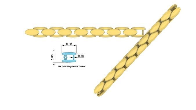 Jewelry Chain Design for Printing 3D model 3D printable | CGTrader