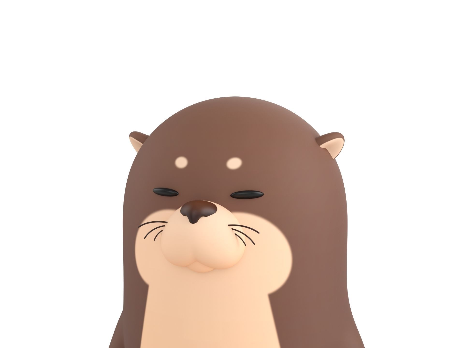 Rigged Otter Character 3D model rigged | CGTrader