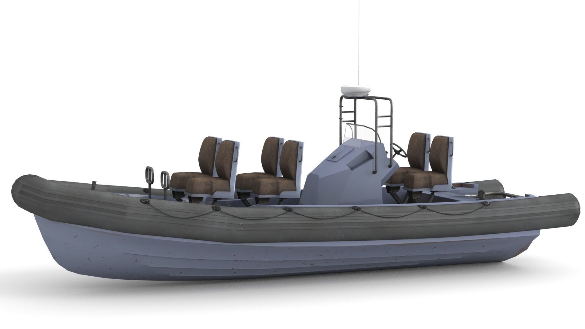 Rigid Hull Inflatable Boat RHIB 3D model | CGTrader