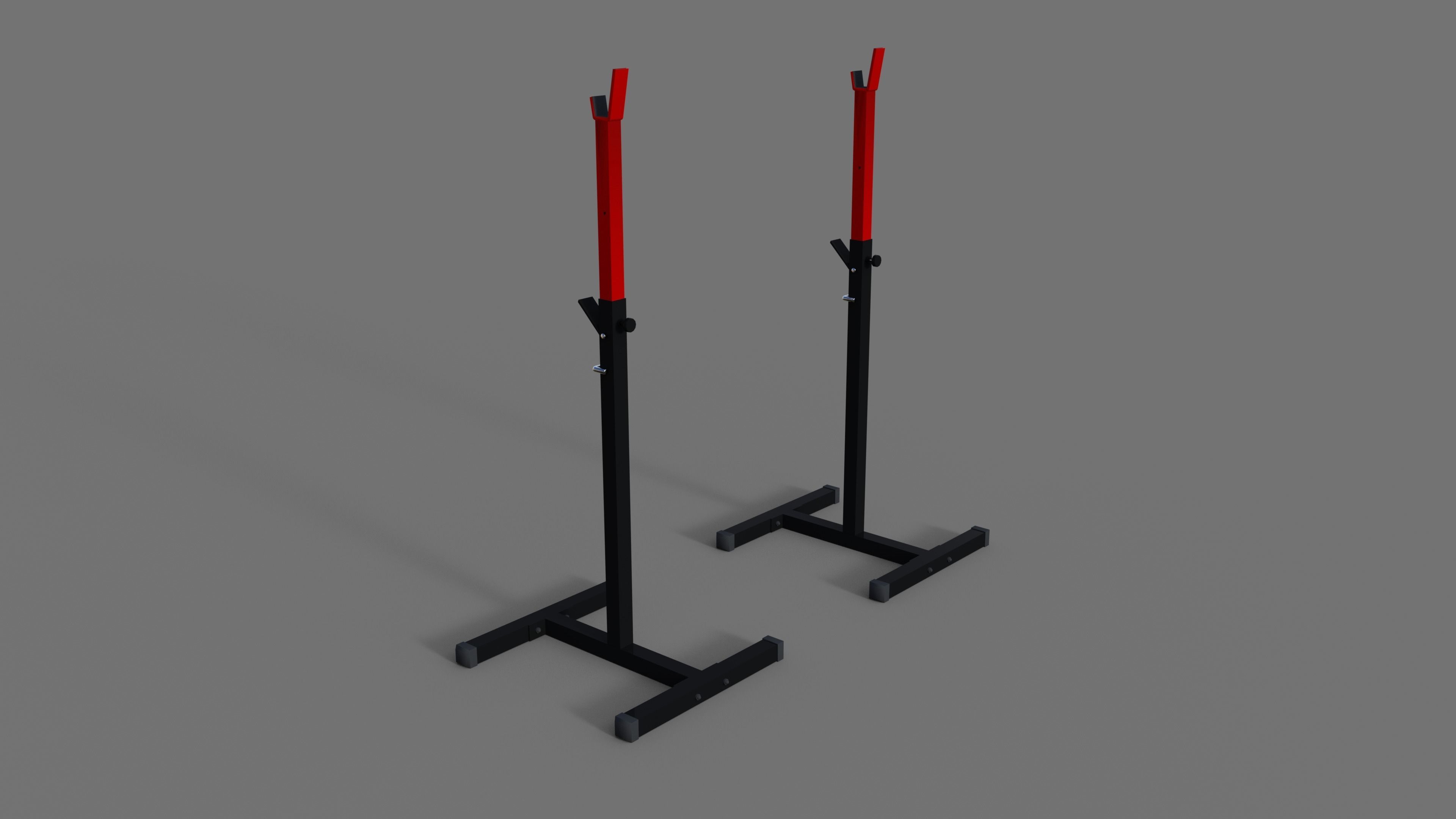 Bench Squat Racks free 3D model | CGTrader