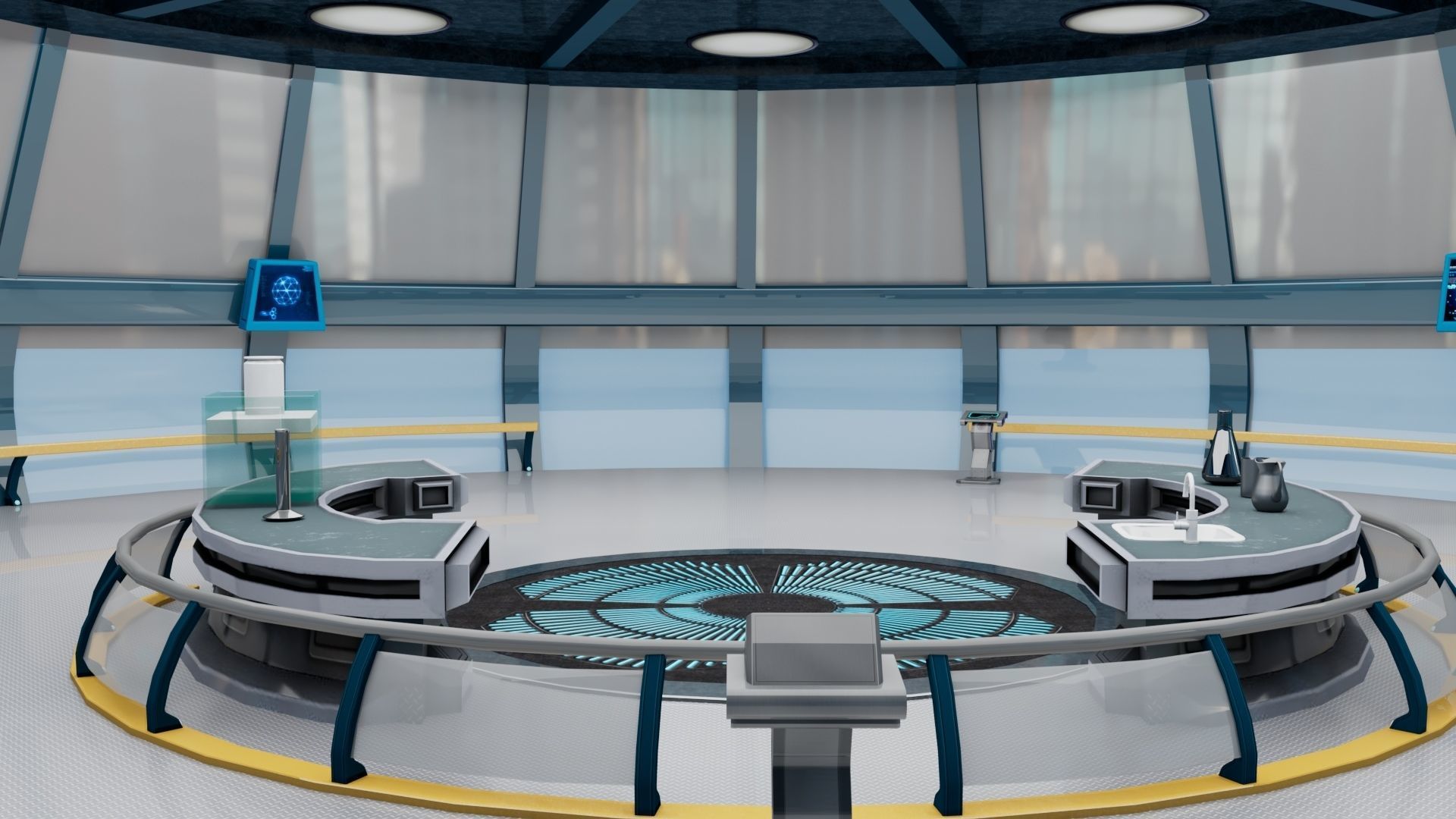 3D model sci-fi liquid lab VR / AR / low-poly | CGTrader