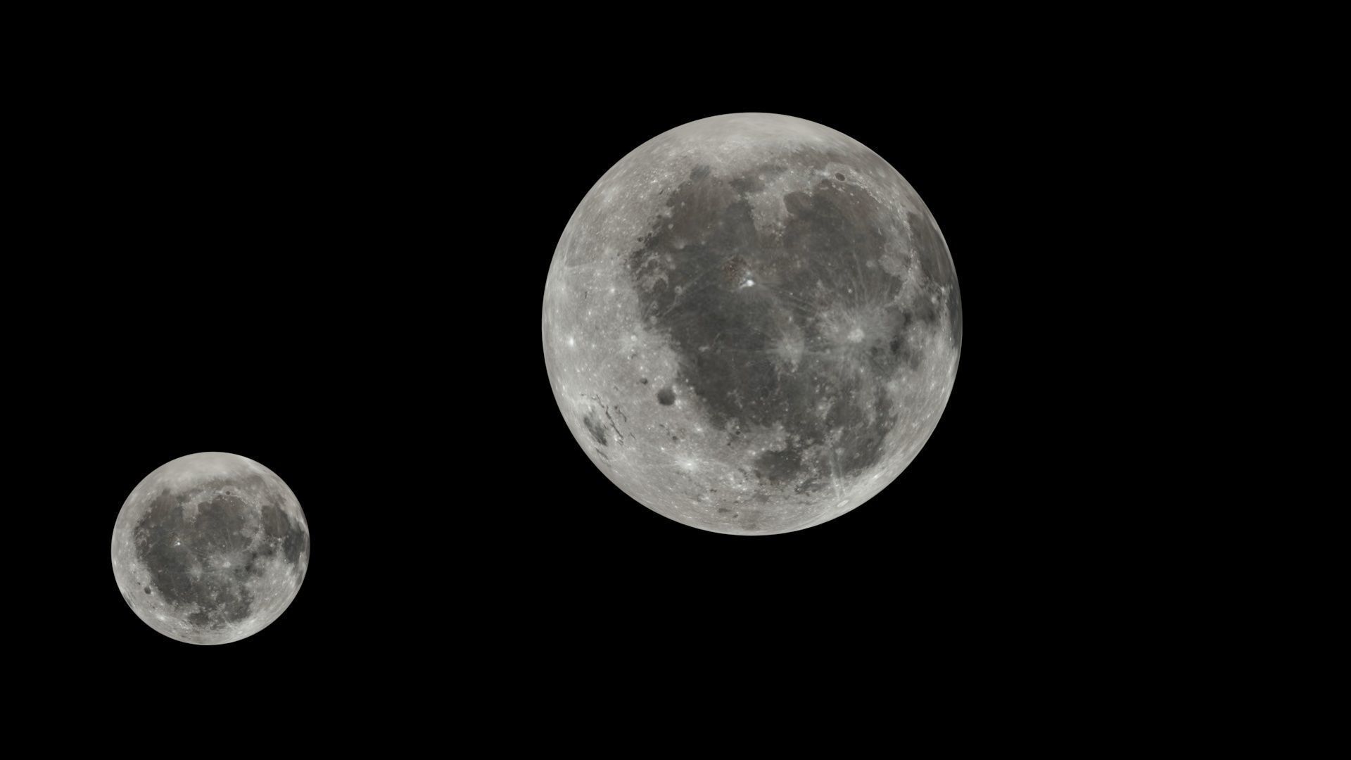 Two Moons 3D model | CGTrader