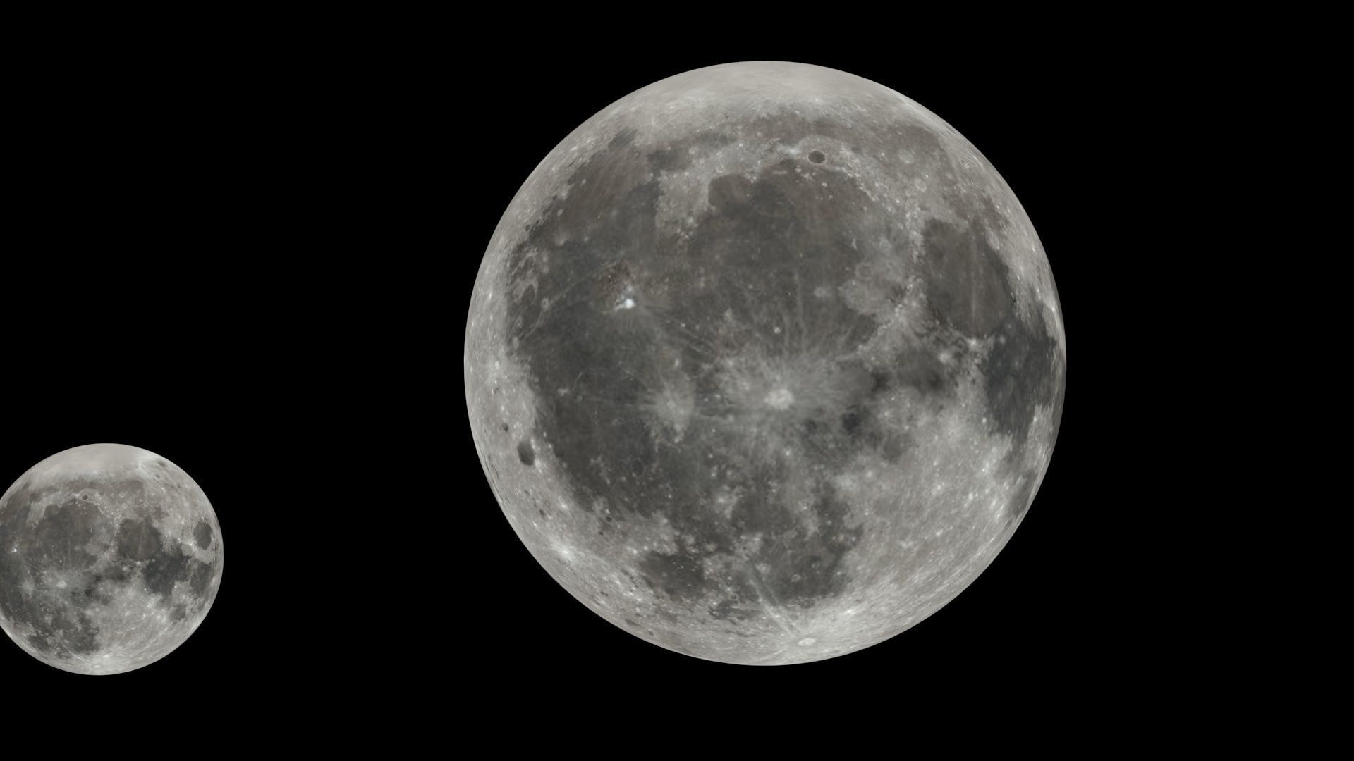 Two Moons 3D model | CGTrader