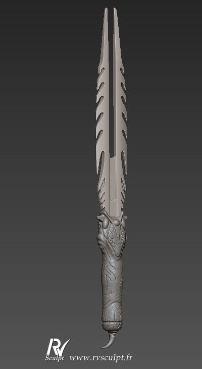 Predator dagger 3D model 3D printable | CGTrader