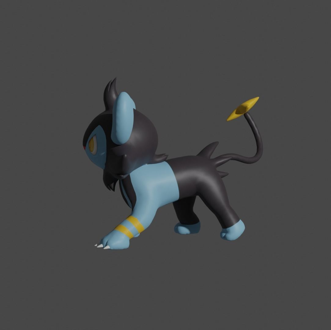 Shinx Luxio and Luxray 3D model 3D printable | CGTrader