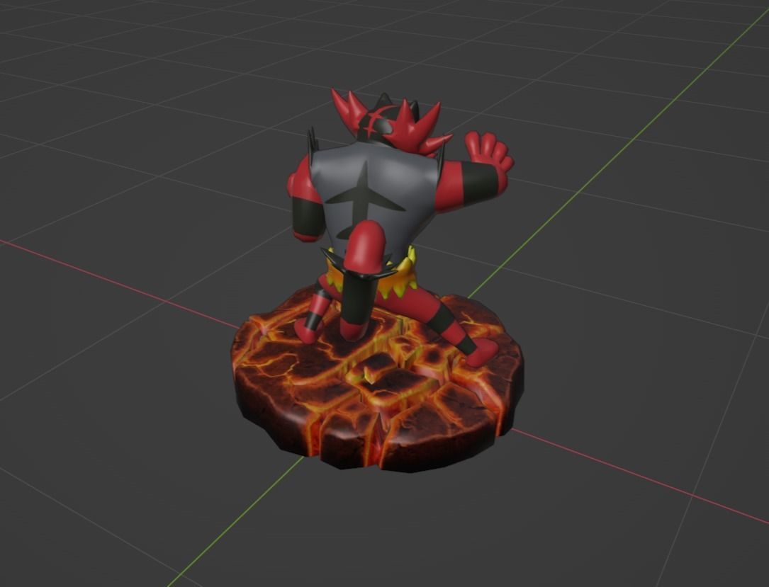 Litten Torracat and Incineroar 3D model 3D printable | CGTrader