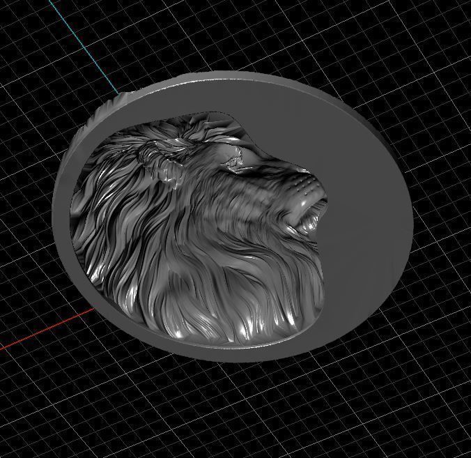 lion head 3D model 3D printable | CGTrader