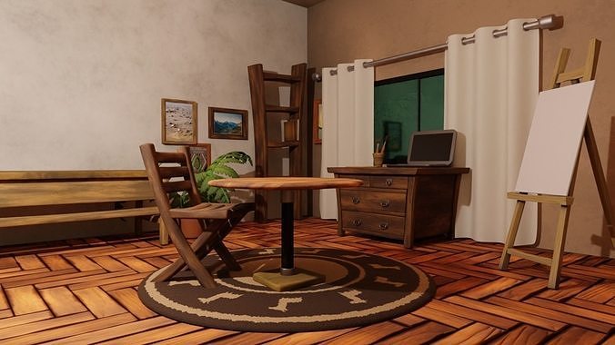 3D model House Interior 3D Model VR / AR / low-poly | CGTrader