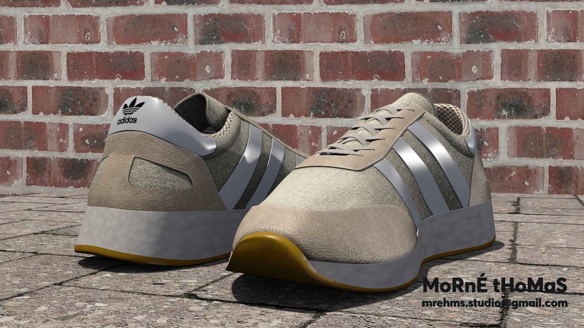 Adidas Iniki 3D model | CGTrader