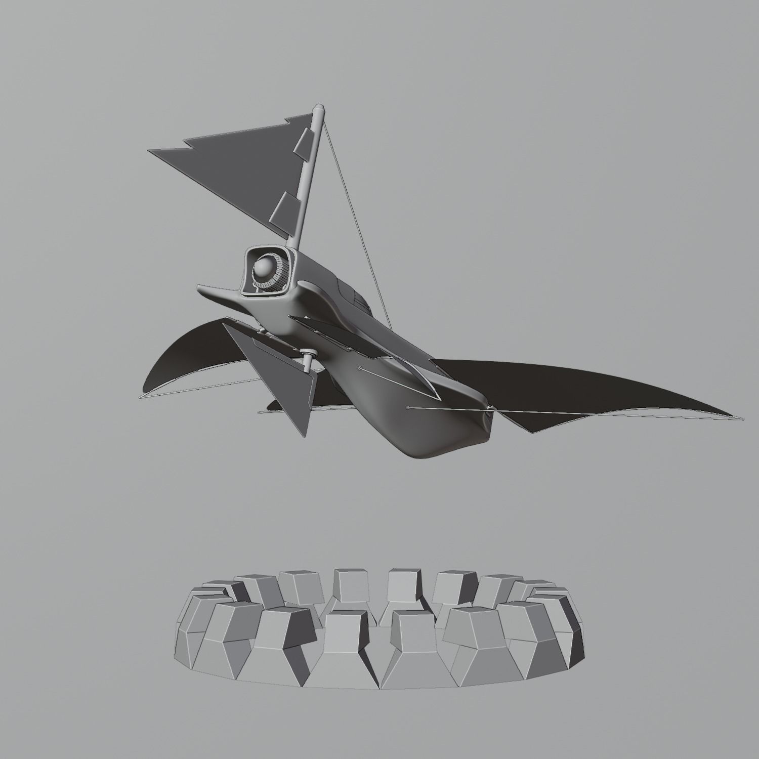 Spaceship Aircraft model with textures 3D model | CGTrader