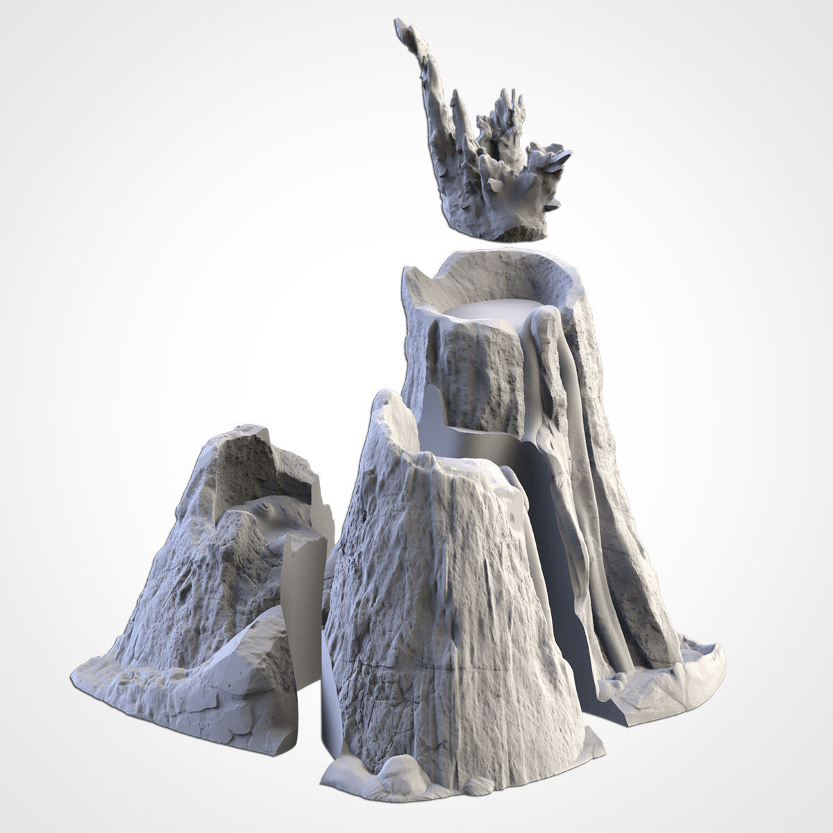 BASALTIC VOLCANOES 3D model 3D printable | CGTrader