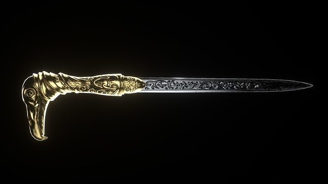 3D model Assassins Creed Syndicate Cane Sword VR / AR / low-poly | CGTrader