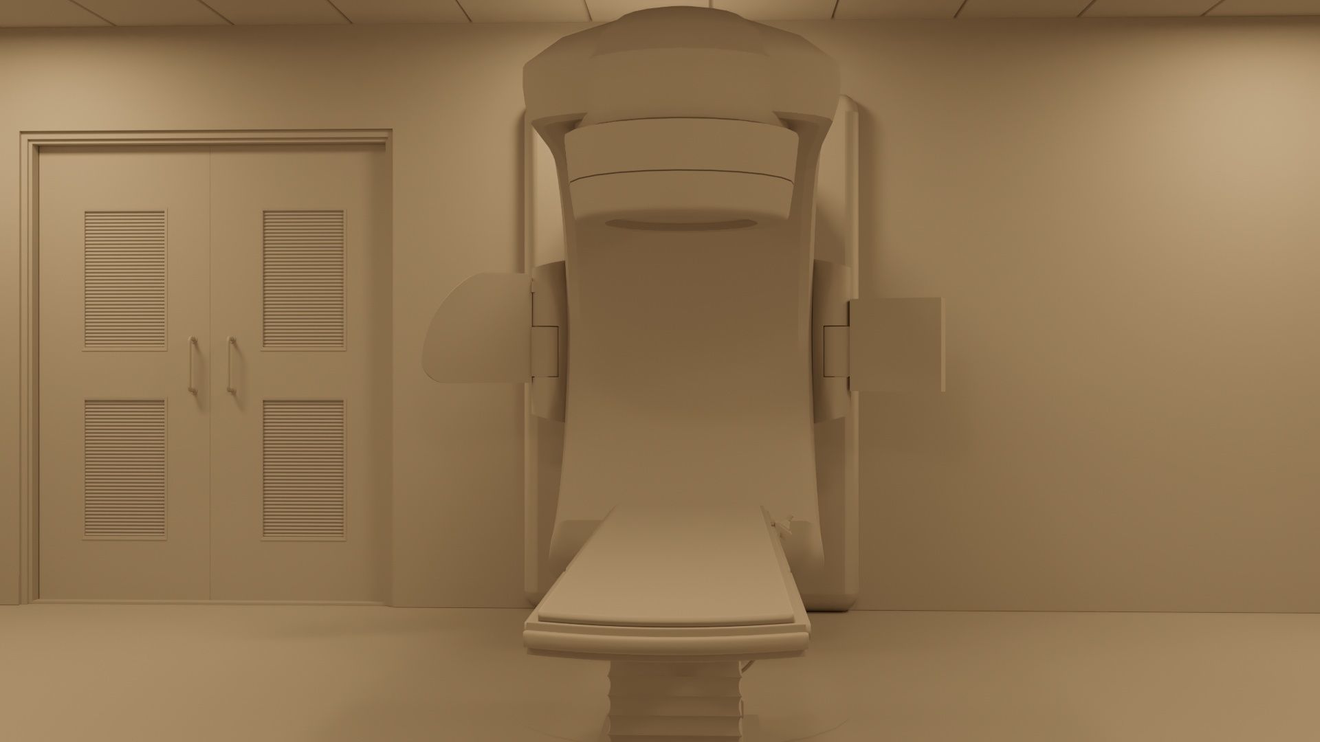 Hospital linear accelerator Room 3d model 3D model | CGTrader