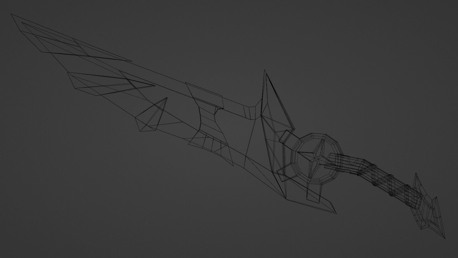 stylized golden double daggers free VR / AR / low-poly 3D model | CGTrader