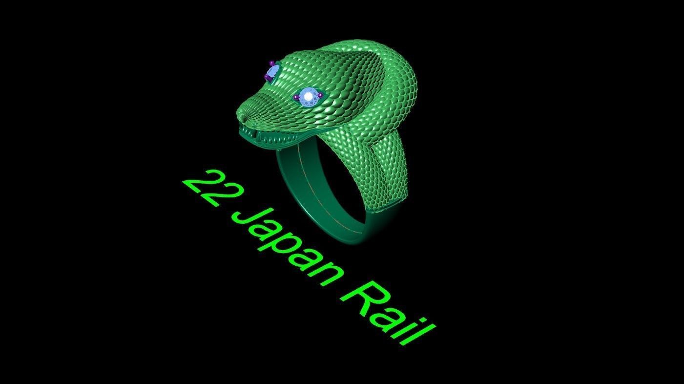 Cobra Snake Ring New Design Cad File 3D model | CGTrader