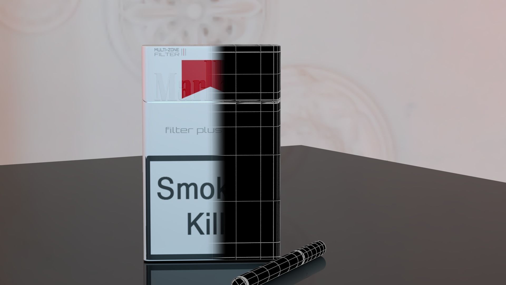 3D model Marlboro Filter Plus Extra cigarettes 3D Model VR / AR / low ...